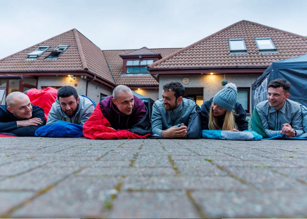 Scots sleep out in support of £1m recovery centre as campaign passes £ ...